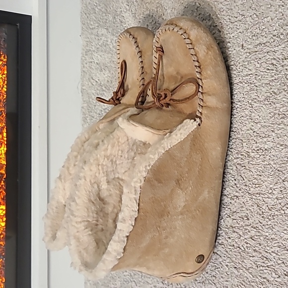 UGG | Shoes | Ugg Alena Chestnut Sherpa Lined Moc Slipper Boot | Poshmark